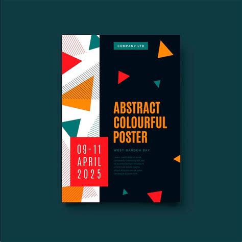 Free Vector Abstract Colorful Covers With Triangles