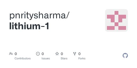 GitHub Pnritysharma Lithium 1