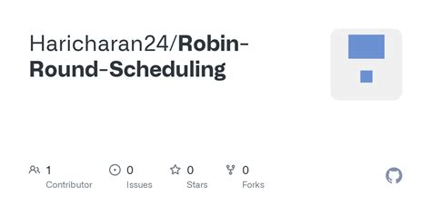 Github Haricharan24robin Round Scheduling
