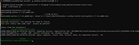 build tools finish installation but installer does not exit · issue