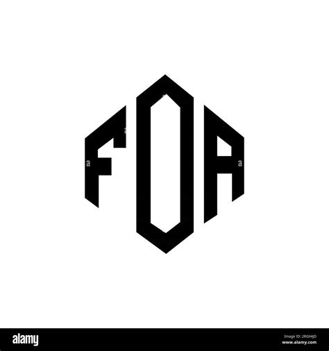 Foa Letter Logo Design With Polygon Shape Foa Polygon And Cube Shape