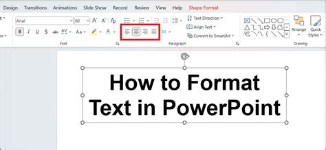 How To Format Text In Powerpoint Simple Steps