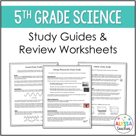 5th Grade Science Sol Review Activities Alyssa Teaches Worksheets Library