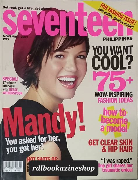 Seventeen Mandy Moore November 2002 Hobbies And Toys Books