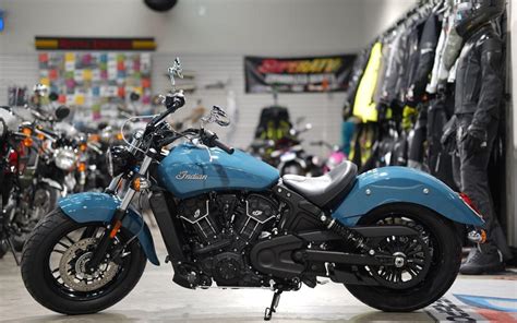New 2023 Indian Motorcycle Scout Sixty Abs Storm Blue For Sale In