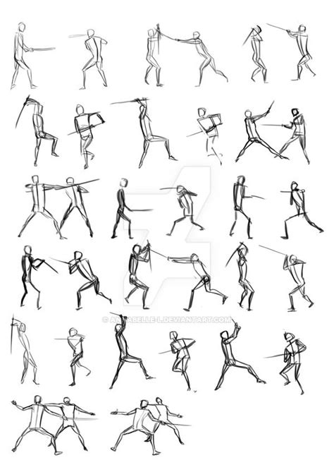 Sword Fighting Poses Fighting Poses Art Reference Poses Drawing Poses