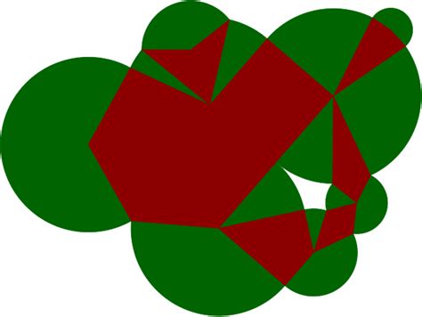 algorithm how to compute the set of polygons from a set of overlapping circles stack overflow