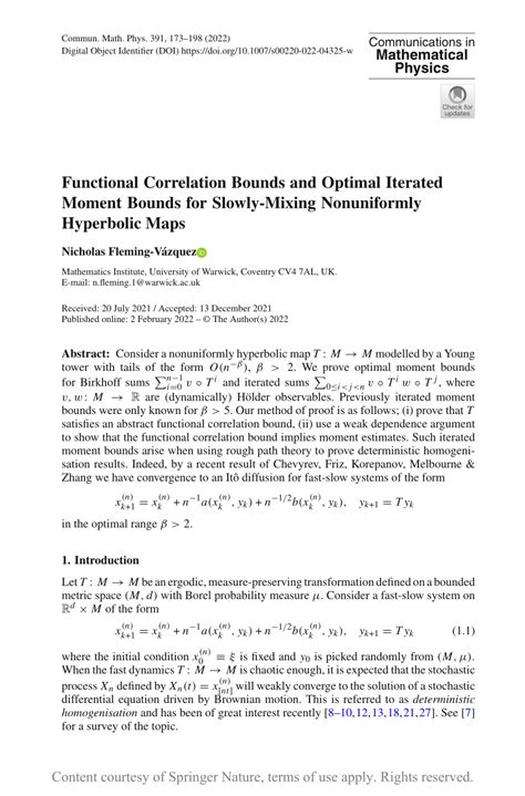 Pdf Functional Correlation Bounds And Optimal Iterated Moment Bounds