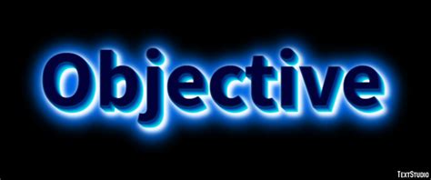 Objective Text Effect And Logo Design Word