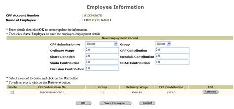 Updating Employee Information
