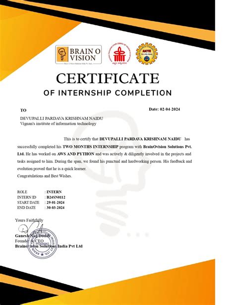 Pardava Krishnam Naidu Devupalli On Linkedin Brainovision Aws Intern Amazon