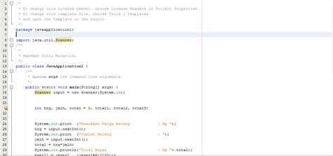 Sitti Muhartini Program Menghitung Diskon Menggunakan Console Input Scanner Pada Java