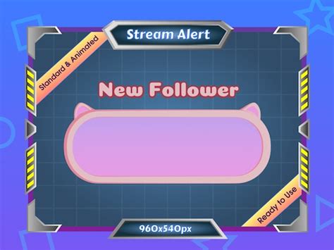 Animated Stream Alerts Static Stream Alerts Cute Pink Etsy