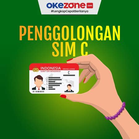 Penggolongan SIM C 0 Foto Okezone Infografis