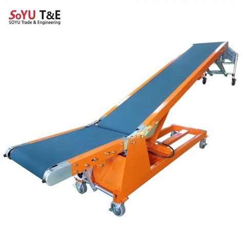 전동 2단 상하차 컨베이어 벨트 제작 물류 창고 자동화 이송 26m길이 2m 높이 리더스종합쇼핑몰