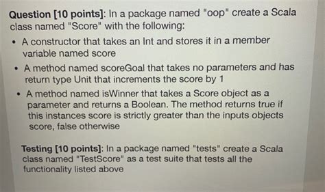 Solved Question 10 Points In A Package Named Oop Create