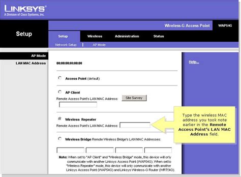 Networking Information Technology Configure An Access Point As A Wireless Repeater Linksys