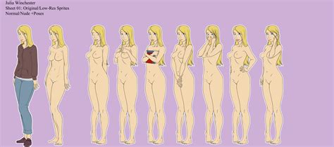 Julia Pose Sheet 01 By H Picaso Hentai Foundry