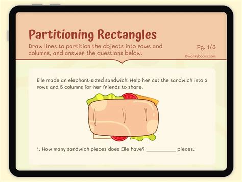 Partitioning Rectangles Worksheet 2ga2 Workybooks Worksheets Library