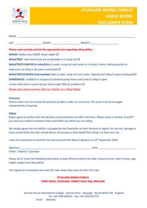 Top 15 Disclaimer Templates Free To Download In Pdf Format