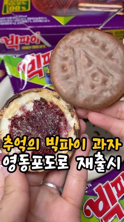 재출시 된 빅파이 포도맛🍇 간식추천 간식 디저트 디저트추천 신상리뷰 포도 과자 과자리뷰 간식리뷰 Youtube