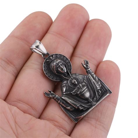 Badu Bg 316l неръждаема стомана 3d Талисмани на Благословената Дева Мария Висулки за изработка