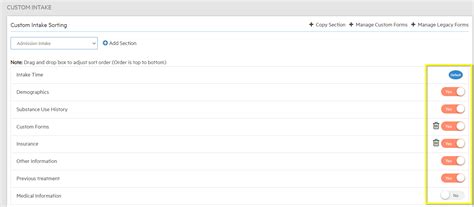 Custom Forms For Intake