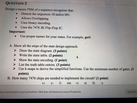 solved question 3 design a moore fsm of a sequence