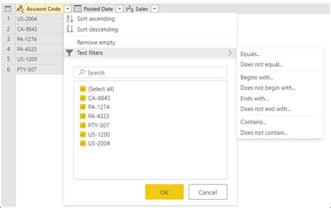 依數據行功能描述中的值進行篩選 power query microsoft learn