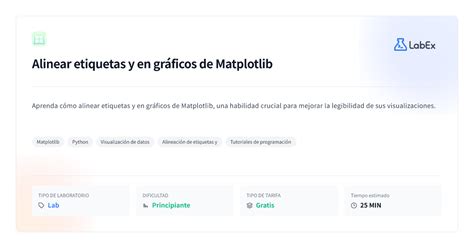 Alineación De Etiquetas Y De Matplotlib Tutoriales De Programación Labex