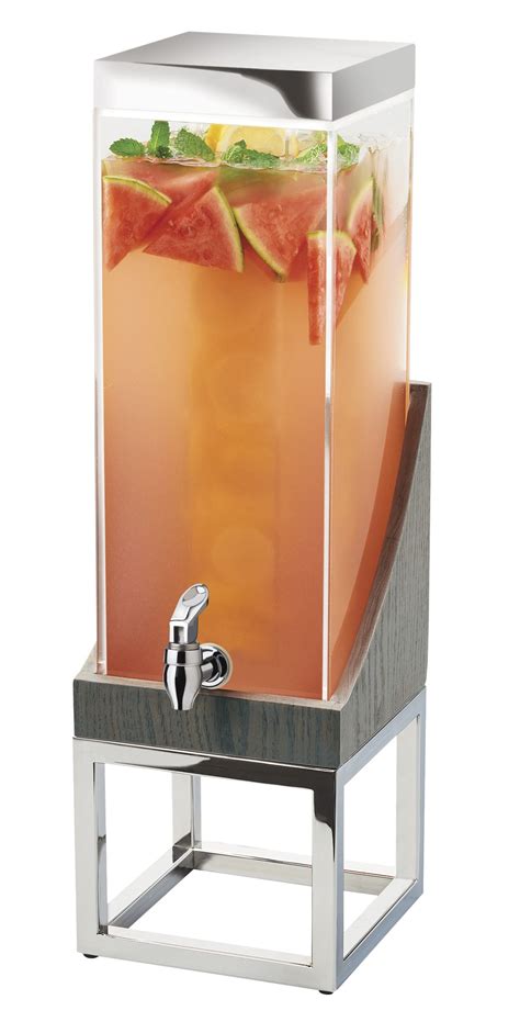 A Handy Stackable Electric Drink Dispenser With Rotating Paddles To