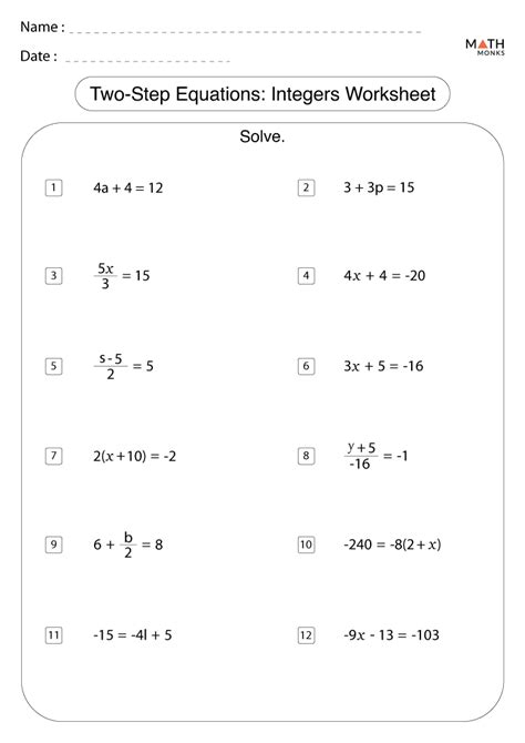 Solving A 2 Step Equation With Integers Calculator Tessshebaylo