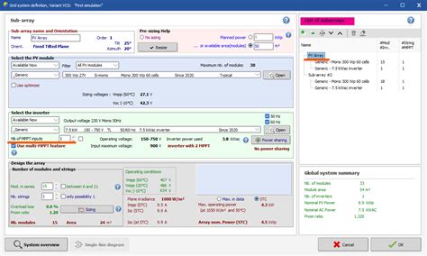 Multi Mppt Function And Power Sharing Simulations Pvsyst Forum