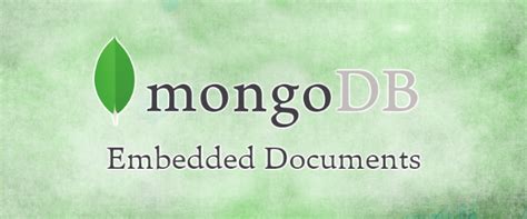 Mongodb Data Modeling Embedded Documents Discoversdk Blog