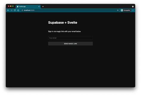 Build A User Management App With Sveltekit Supabase Docs