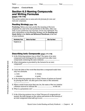 Section 6 3 Naming Compounds And Writing Formulas Fill And Sign Worksheets Library