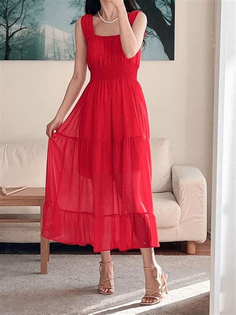 쉬폰나시 원피스