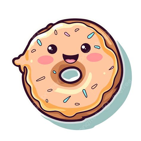 Donas Con Caras Clipart Dulce Kawaii Donut Y Café De Dibujos Animados