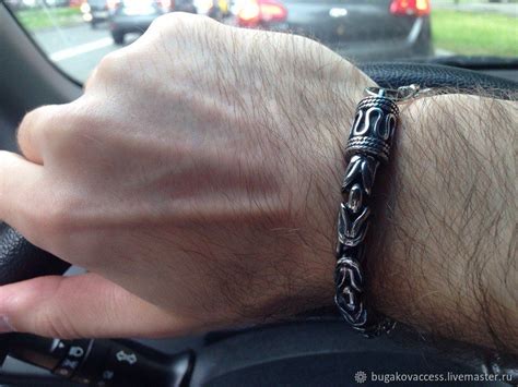 Браслет плетения Византия из ювелирной стали в интернет магазине на Ярмарке Мастеров Браслет