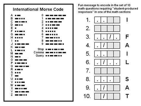 Morse Code Light Signals