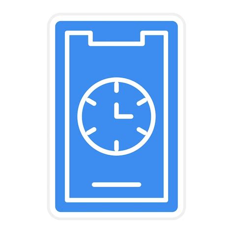 Premium Vector Vector Design Mobile Clock Icon Style