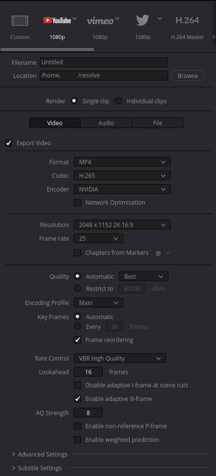 no audio codecs for mp4 exports r davinciresolve
