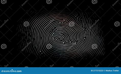 A Fingerprint Icon Symbolizes Biometric Identification Technology Created With Generative Ai