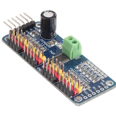 16 Channel 12 Bit PWM Servo Drive Shield Module I2C PCA9685 For Arduino