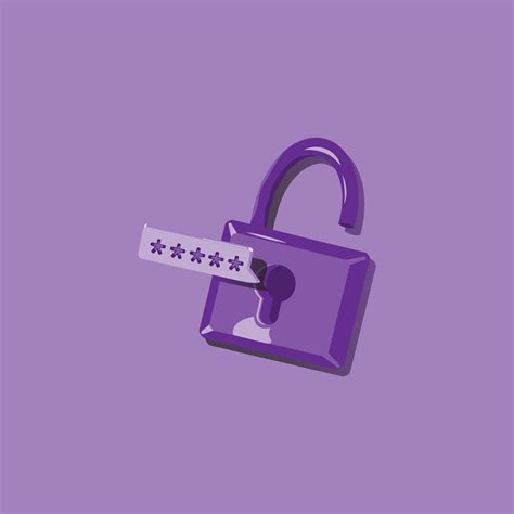 Realistic 3d Padlock Design Lock With Password Personal Data