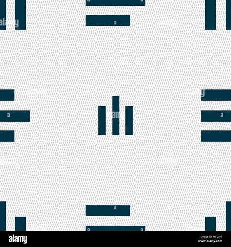 Left Aligned Icon Sign Seamless Abstract Background With Geometric Shapes Vector Illustration