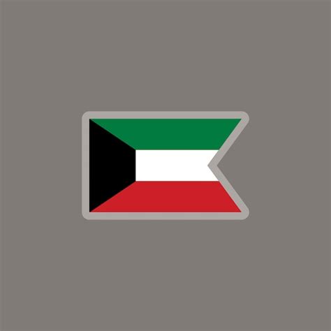 Premium Vector Illustration Of Kuwait Flag Template