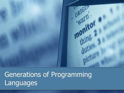 Lect 1 Introduction To Programming Languages Ppt