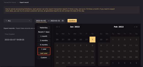 How To Export Transaction History Support Center