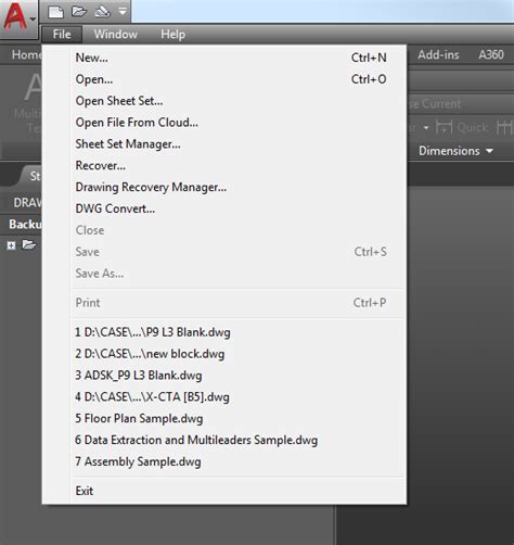 When Clicking On File In Autocad The Import Option Is Not Available